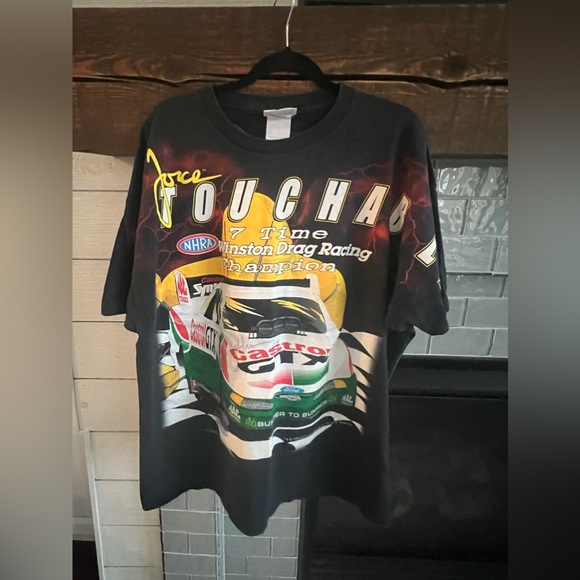 Logo Athletic | Shirts | Vintage Autographed 998 John Force Nhra Over ...